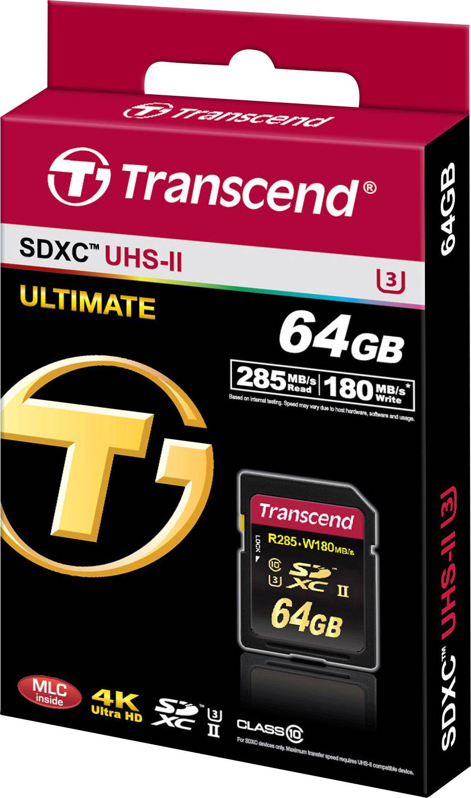 Transcend Extreme SDXC-kaart 64 GB Class 10, UHS-II, UHS-Class 3 ...
