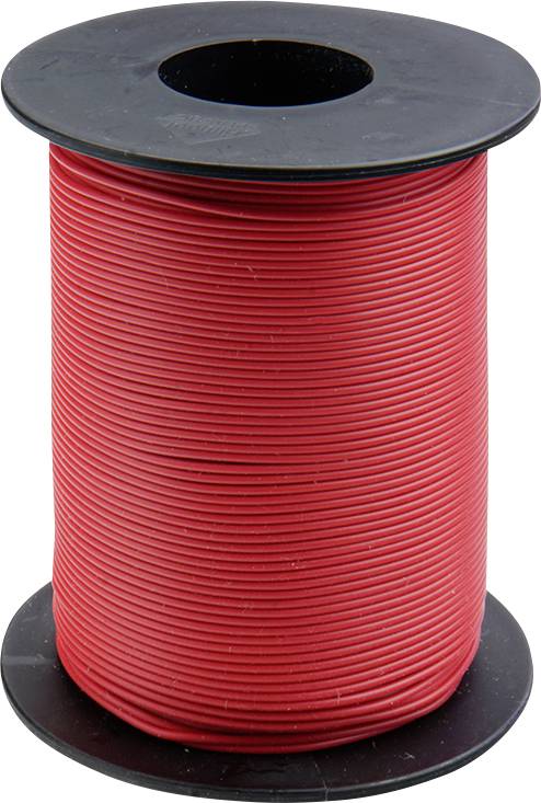 Donau Elektronik 105-0-100 Schakeldraad 1 x 0.20 mm² Rood 100 m kopen ...