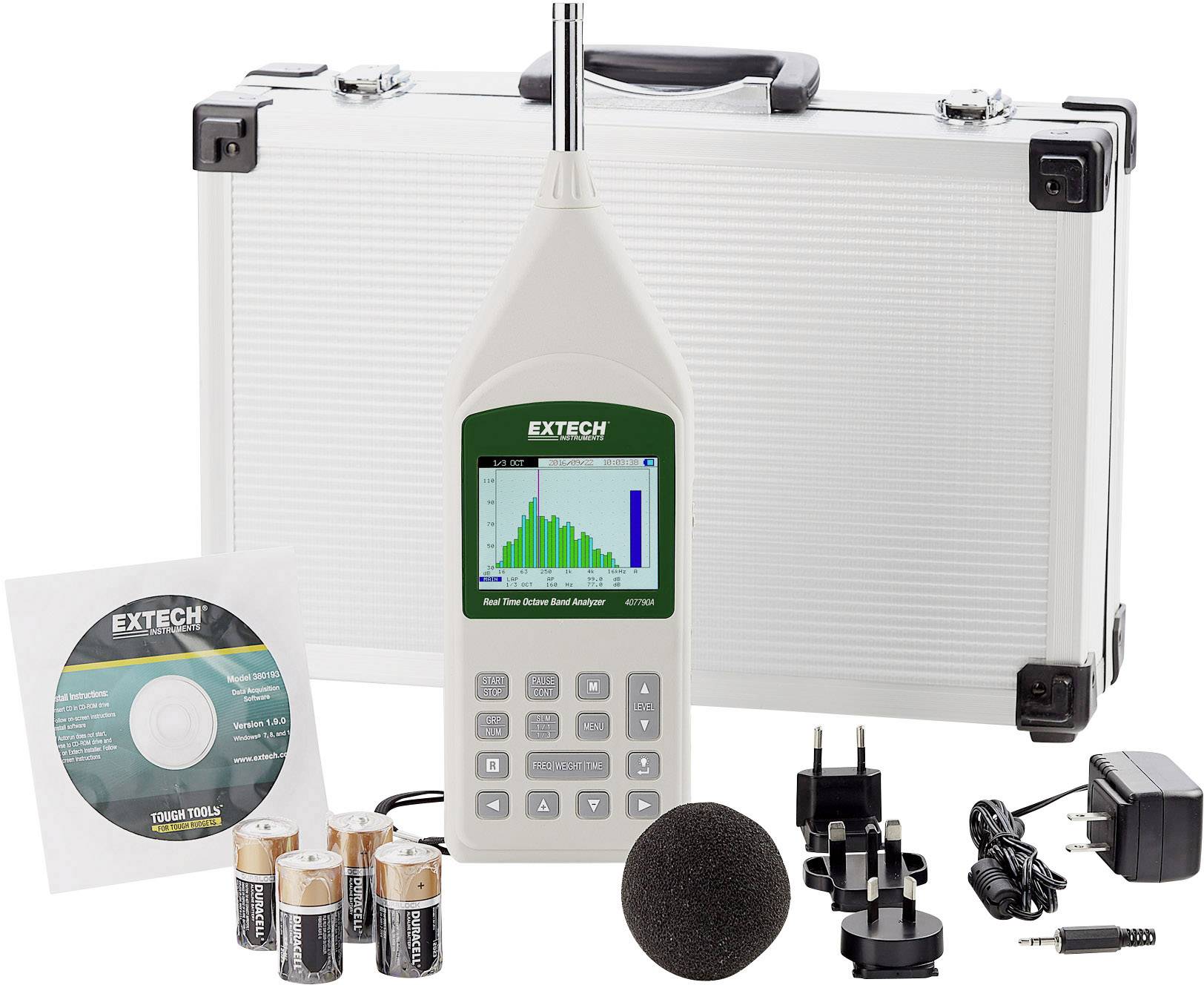 Extech 407790A Decibelmeter Datalogger 20 - 130 dB 25 Hz - 10 kHz kopen ...