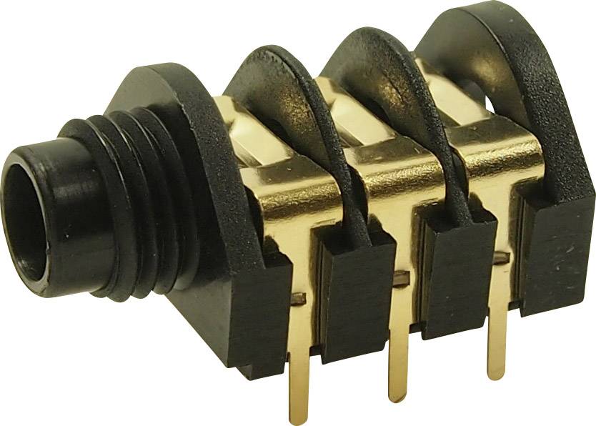 Cliff CL12345 Jackplug 6.35 mm Bus, inbouw horizontaal Aantal polen: 3 ...