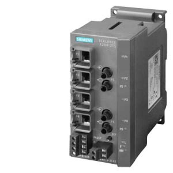 Siemens SCALANCE X204-2TS Industrial Ethernet Switch 10 / 100 MBit/s ...