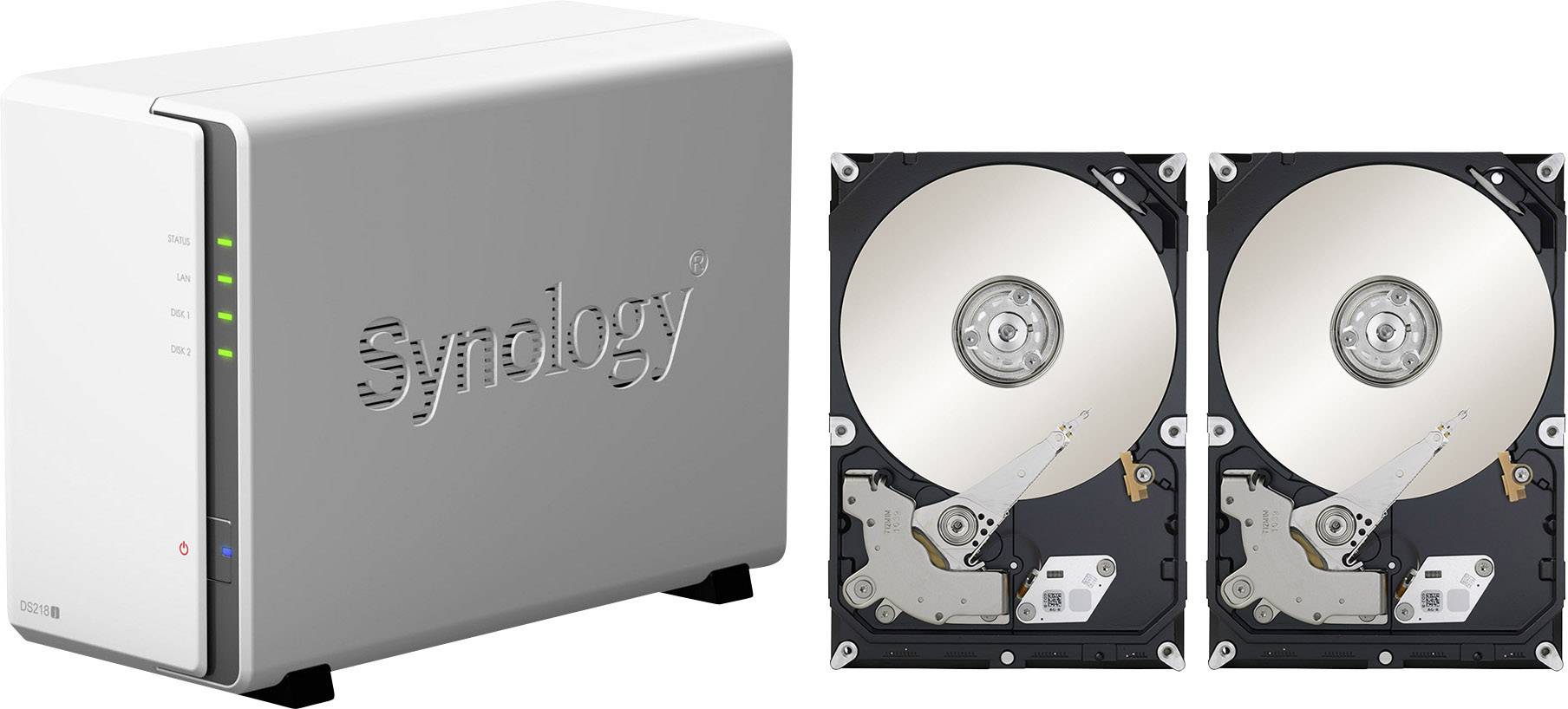 Synology DiskStation DS218j-4TB-FR NAS-server 4 TB 2 Bay | Conrad.nl