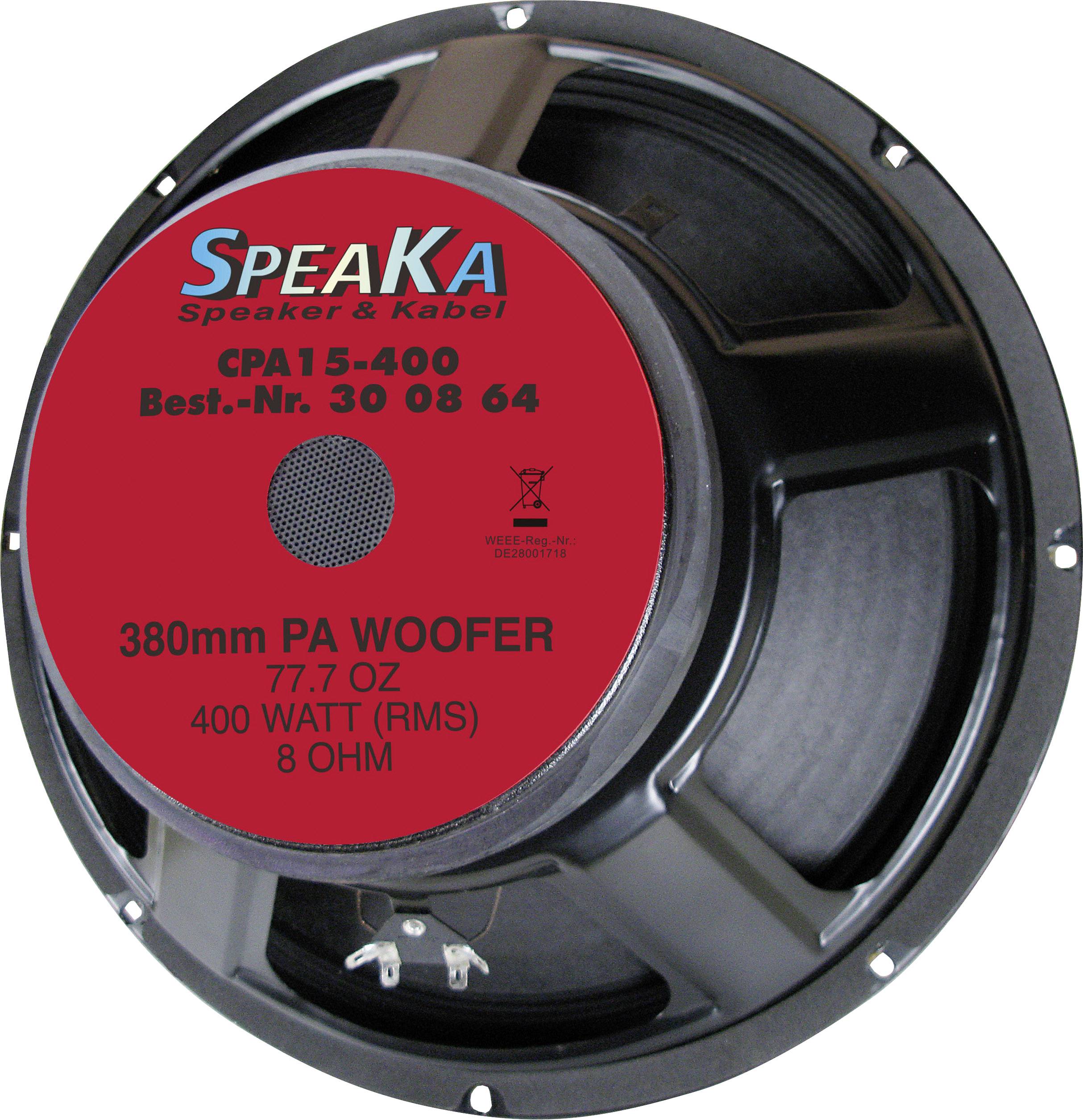15 400 15 Inch 38 Cm Luidsprekerchassis 400 2500hz 400 W 8 Conrad nl