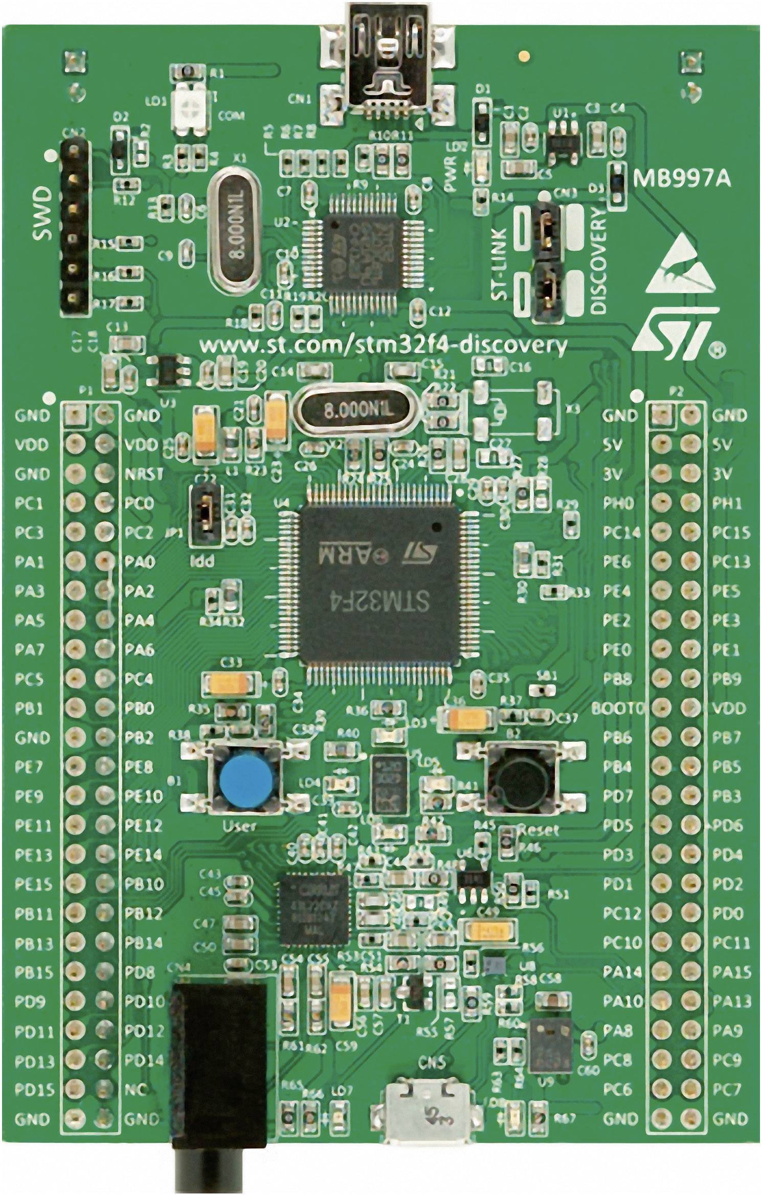STMicroelectronics STM32F4DISCOVERY Developmentboard STM32 F4 Series ... STMicroelectronics STM32F4DISCOVERY Developmentboard STM32 F4 Series ...