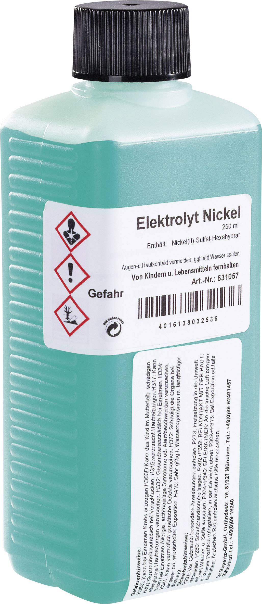 Nikkel elektrolyt 250 ml Inhoud: 1 stuk(s) | Conrad.be