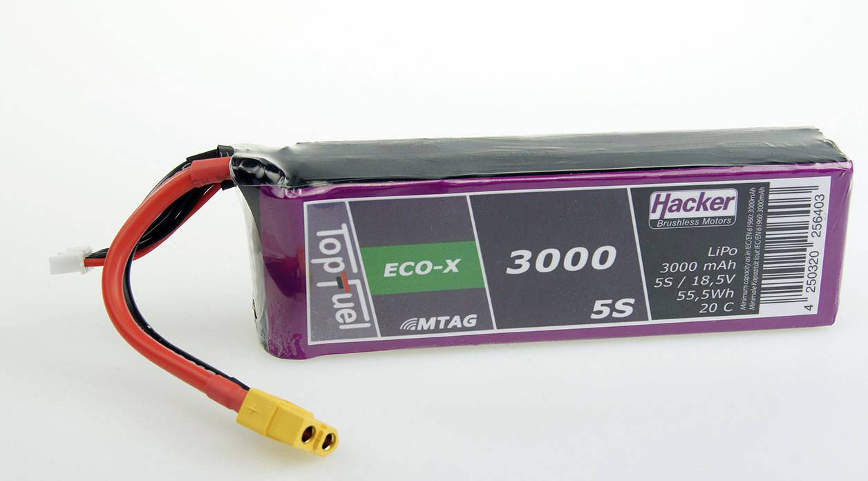 Pakiet akumulatorów (LiPo) 3000 mAh Hacker | Conrad Electronic