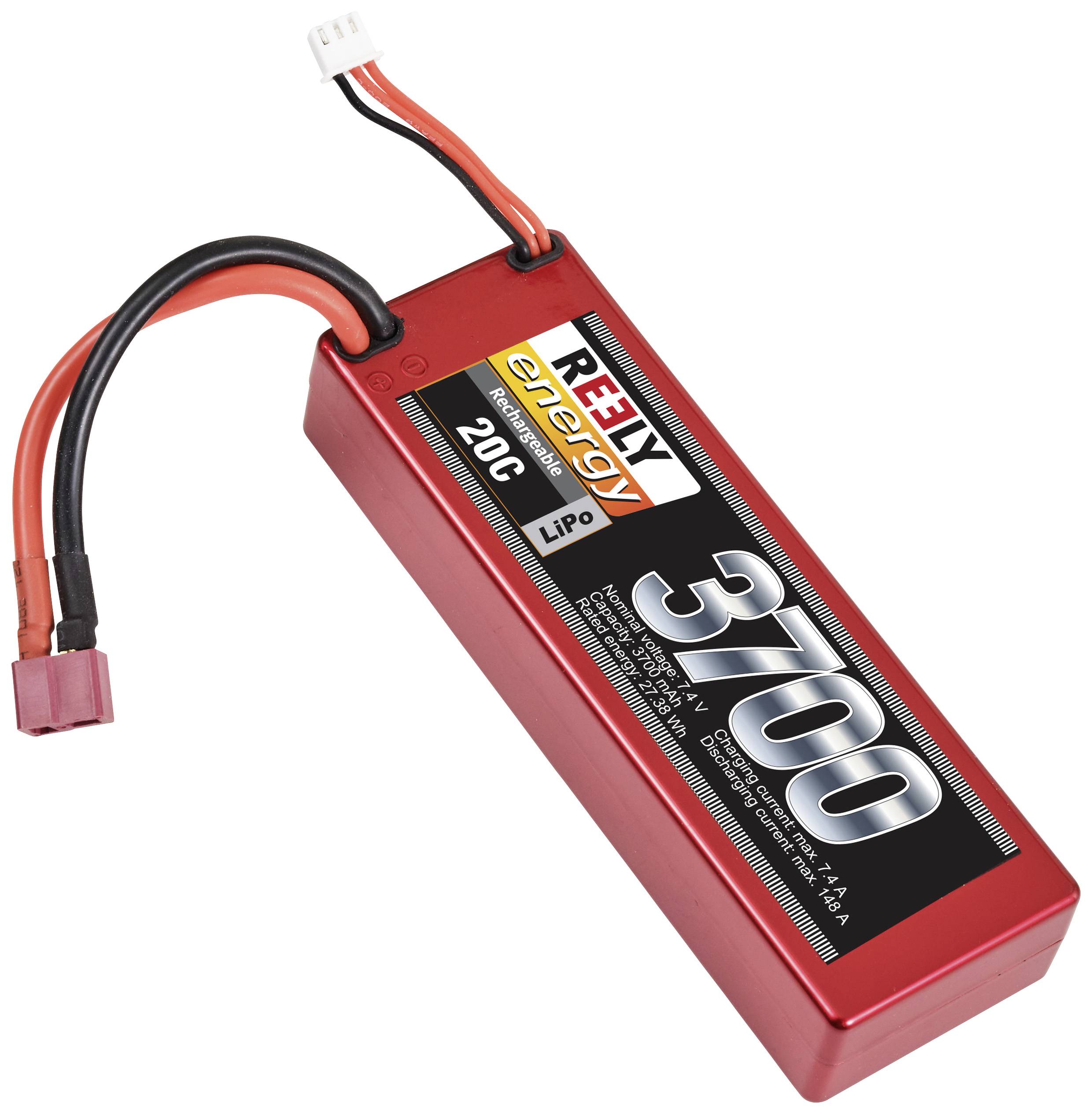 Pakiet akumulatorów (LiPo) 7.4 V 3700 mAh 20 C Reely Stick Hardcase ...