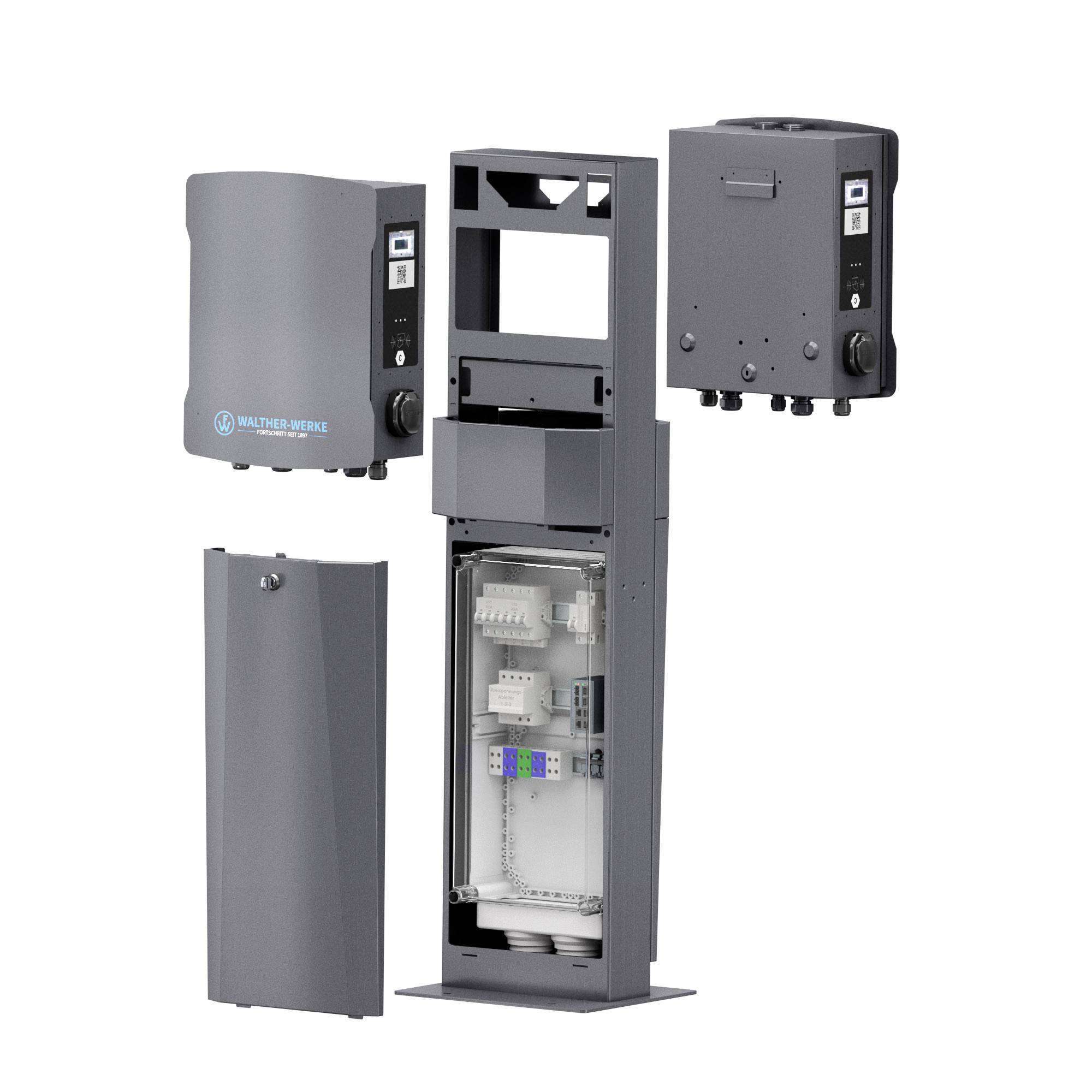 Piedestał eMobility Walther Werke Stele EVO Vario duo | Conrad Electronic