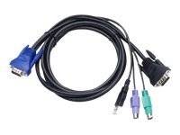 adapter KVM Longshine Technology Europe LCS-KC4-3 LCS-KC4-3, 3 m ...
