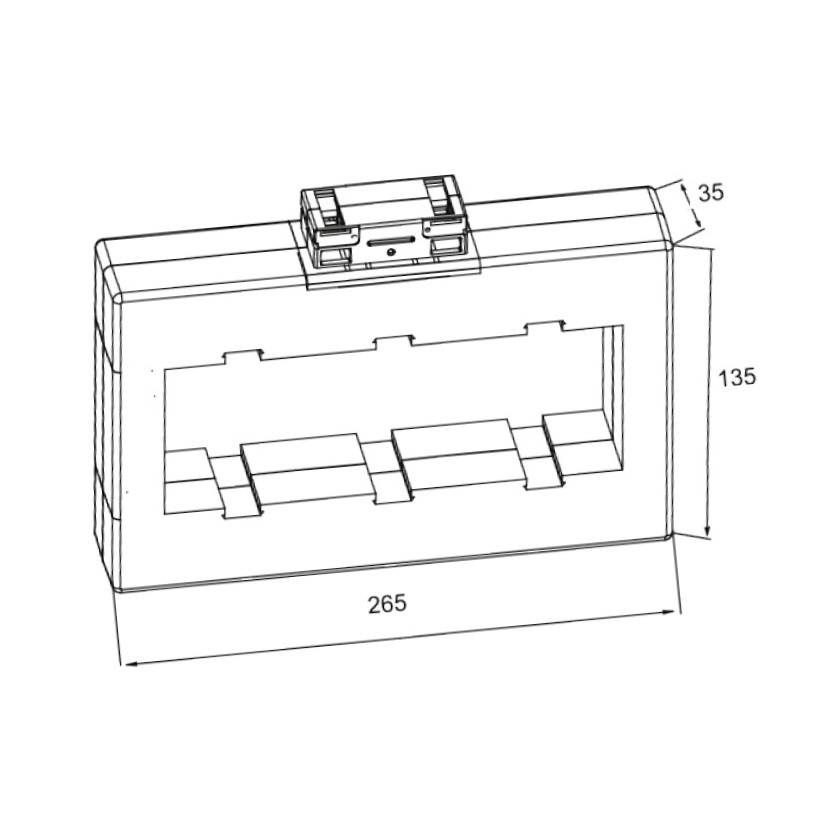 Celsa AST 2065H 1600/1A 15VA Kl. 1 Okenný prúdový transformátor ...