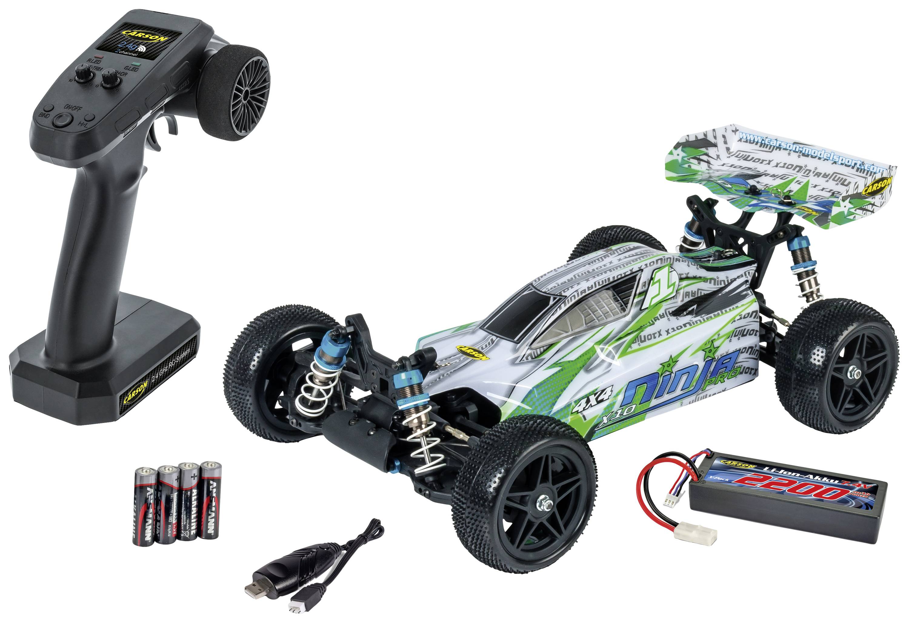Carson Modellsport 1:10 Ninja-Pro sport X10 2.4G 100% RTR 1:10 RC modeli avtomobilov elektro ...