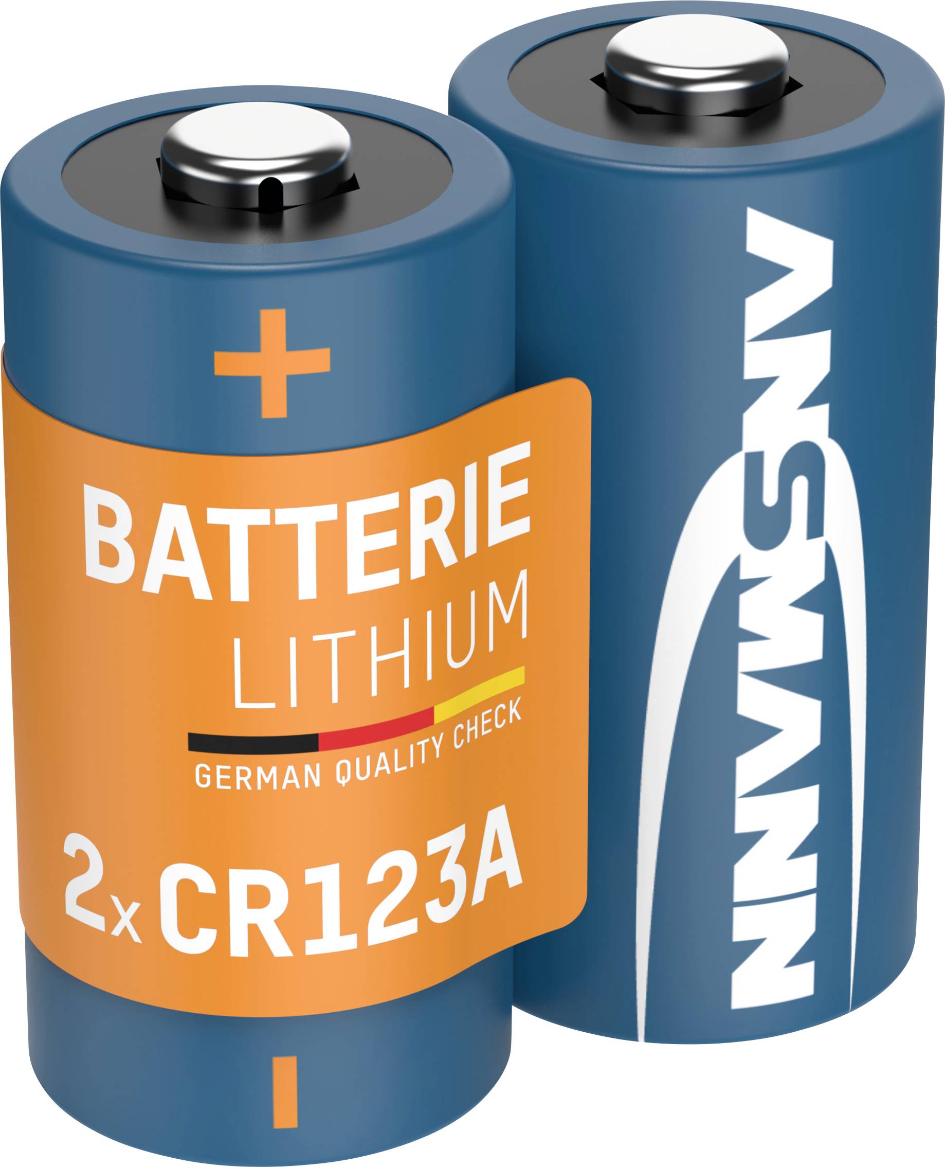 Fotobatteri CR123A Litium Ansmann CR17335 1375 mAh 3 V 2 st | Conrad.se