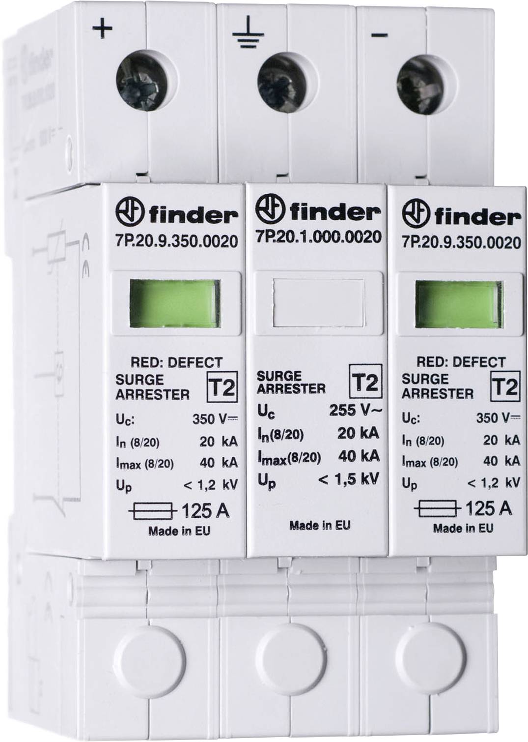 Finder 7P.26.9.000.1015 7P.26.9.000.1015 Överspänningsskydd-avledare ...