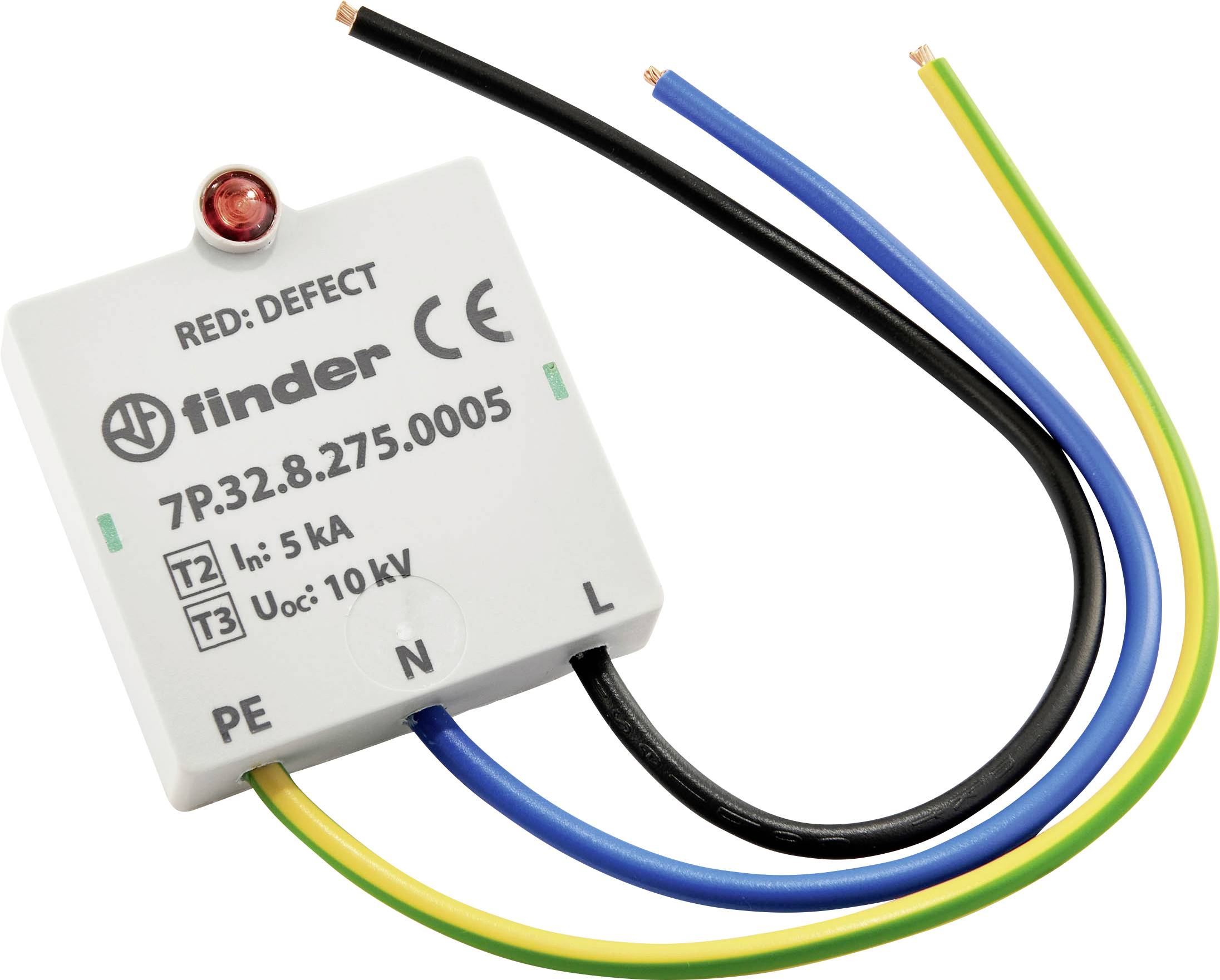 Finder 7P.32.8.275.0005 7P.32.8.275.0005 Överspänningsskydd-avledare ...