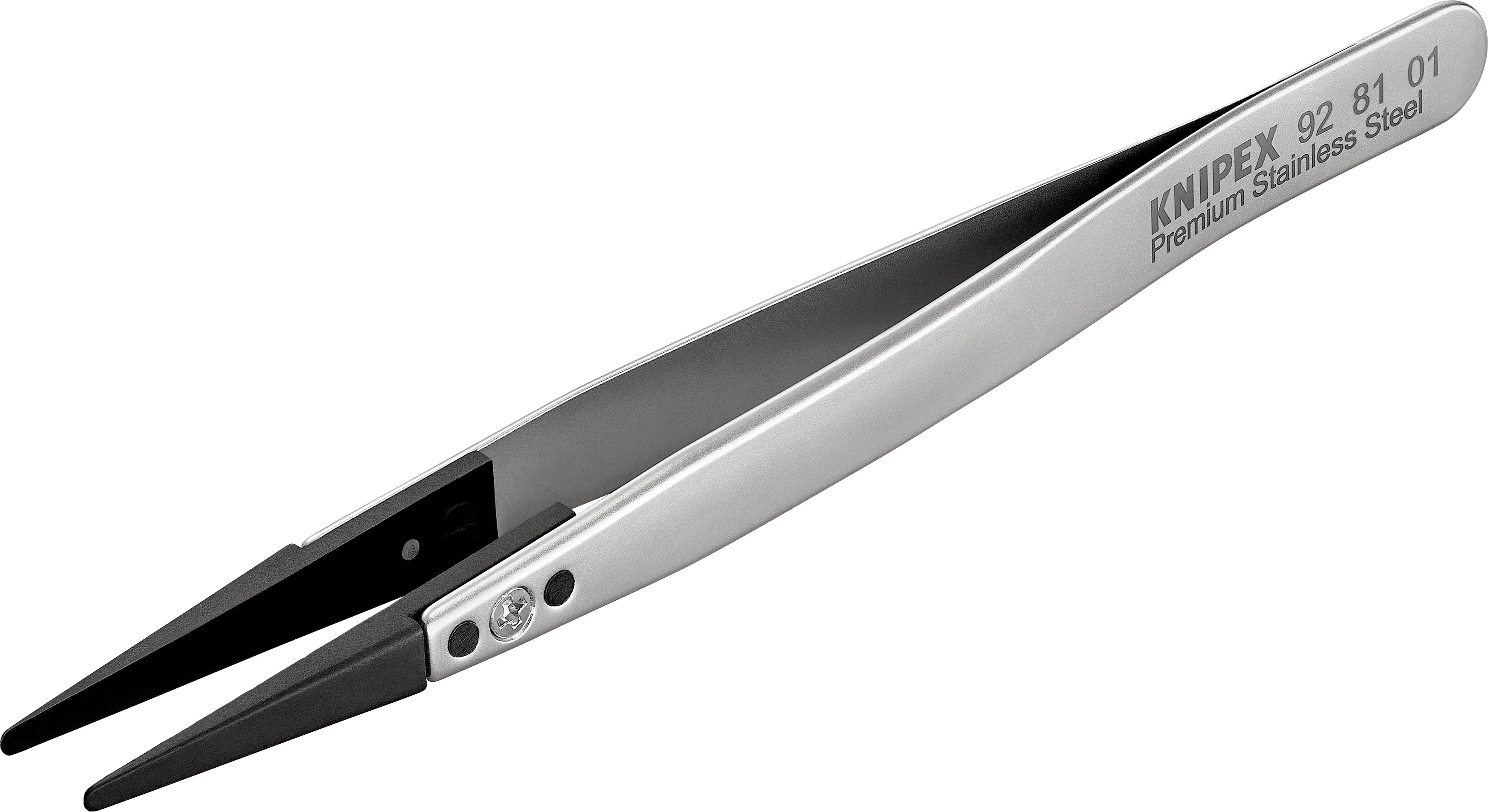 Knipex 92 81 01 ESD-pincett med utbytbara spetsar 1 st Trubbig 130 mm ...