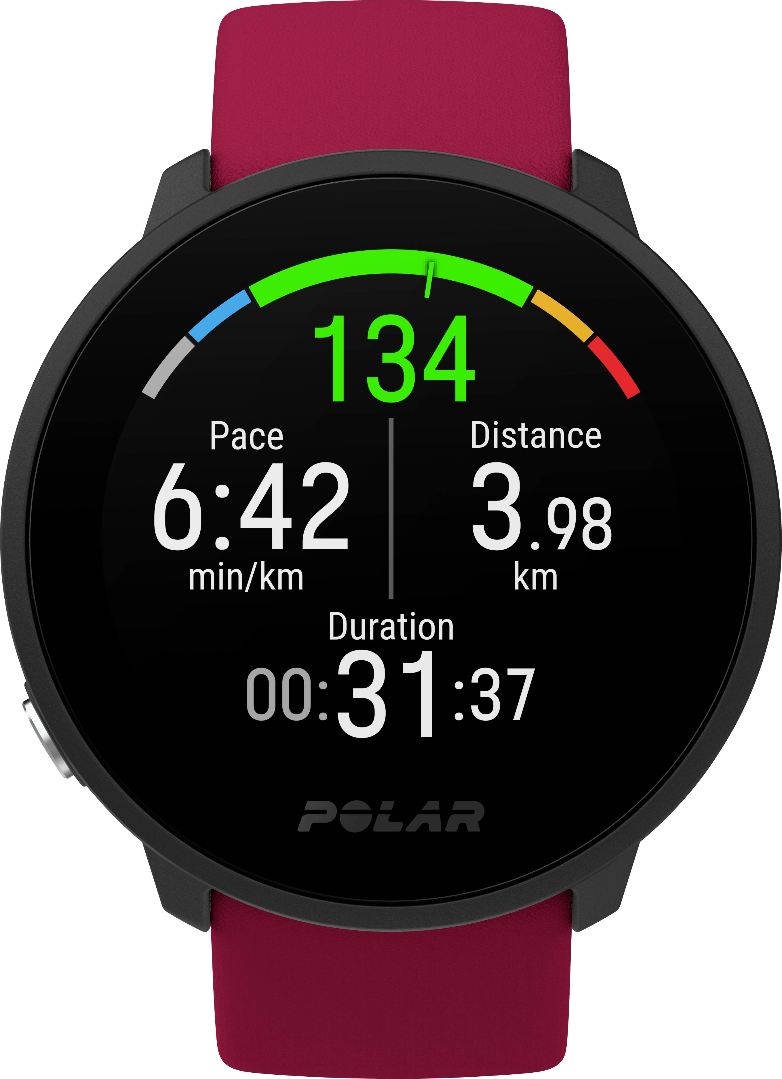 Polar Unite Pulsklocka med sensor 43 mm 1size Röd | Conrad Electronic