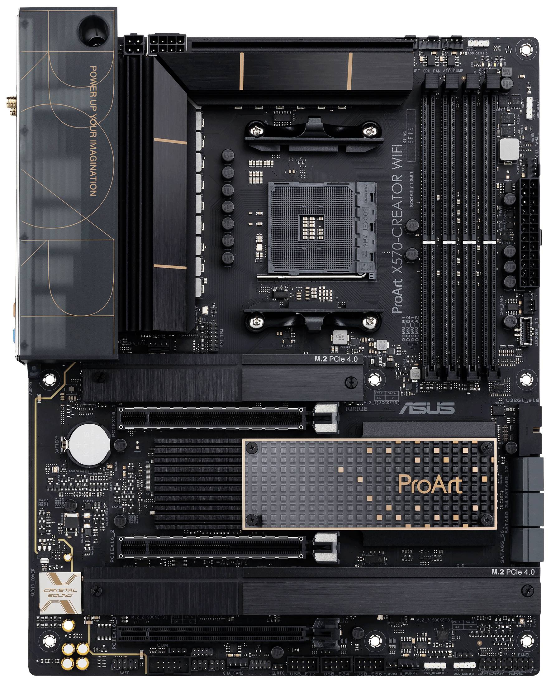Asus ProArt X570-CREATOR WIFI Moderkort Sockel AMD AM4 Formfaktor ATX ...