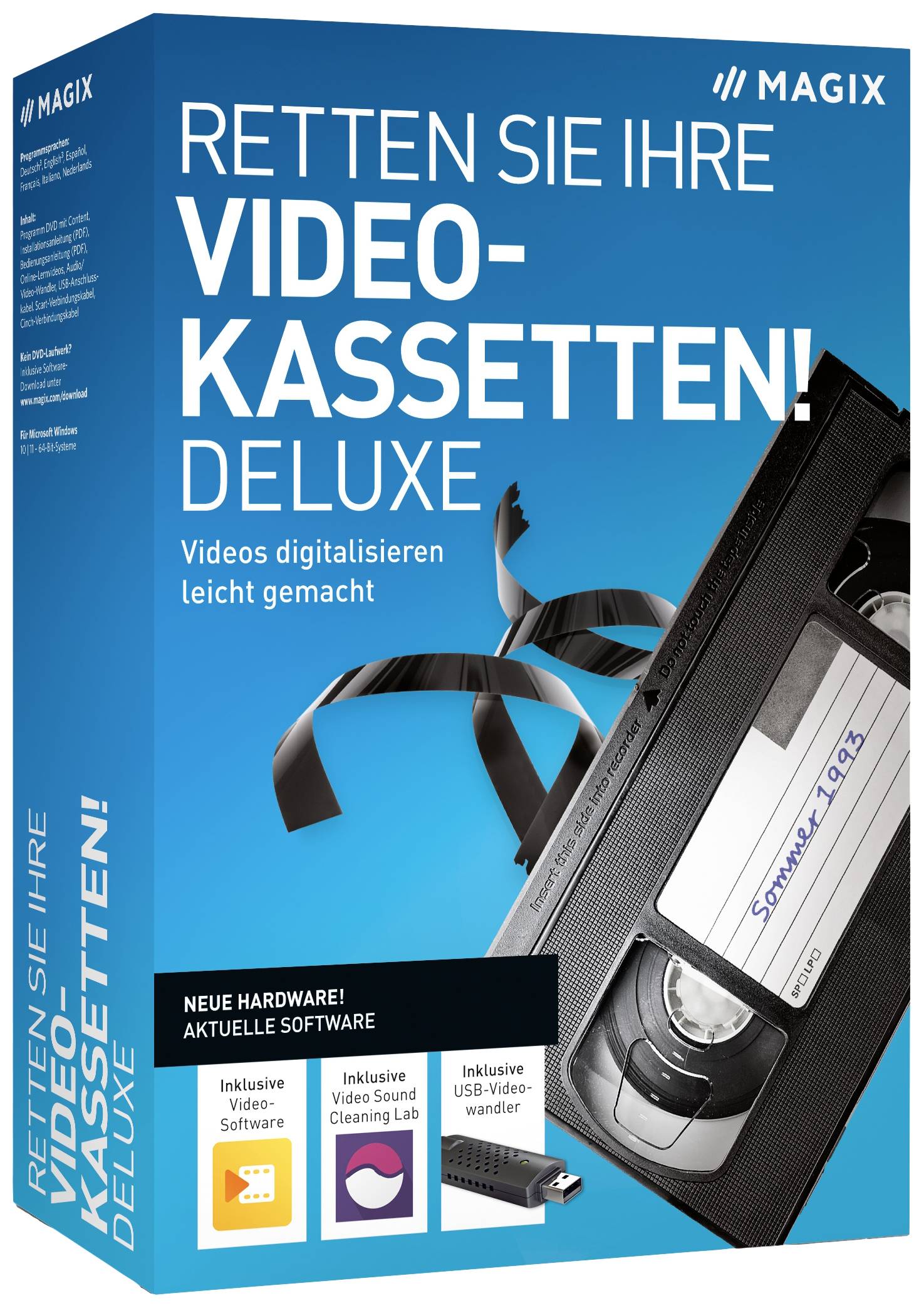 Magix Retten Sie Ihre Videokassetten! Deluxe 2023 Fullständig version 1 ... Magix Retten Sie Ihre Videokassetten! Deluxe 2023 Fullständig version 1 ...