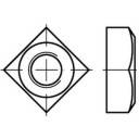 TOOLCRAFT 108671 Fyrkantsmutter M5 DIN 557 Stål galvaniskt förzinkad ...