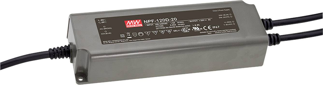 MW Mean Well NPF-120D-12 LED driver, LED transformator Konstantspänning ...
