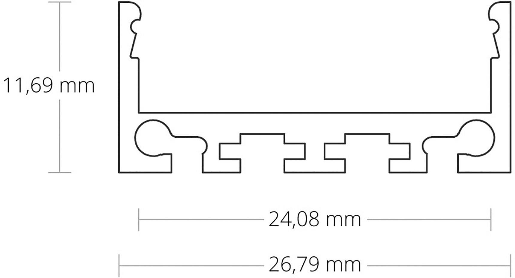Profil Aluminium L X B X H 400 X 27 X 39 Mm TRU COMPONENTS TRU PN4