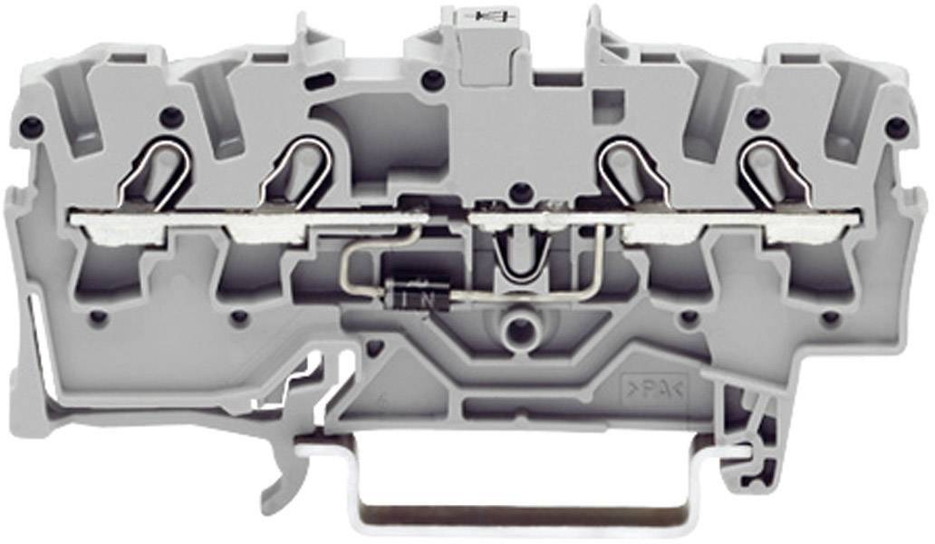 WAGO 2001-1411/1000-410 Diodklämma 4.20 mm Fjäder Beläggning: L Grå 1 ...