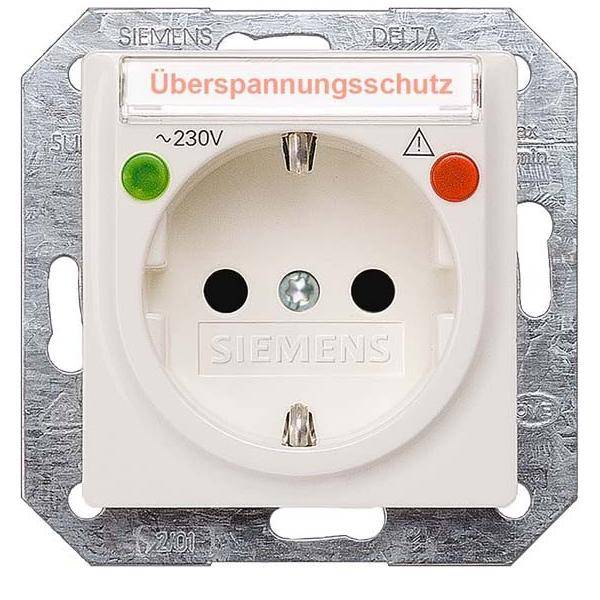 Siemens Inomhus strömställare Vägguttag Delta Vit 5UB1525 1 st | Conrad ...